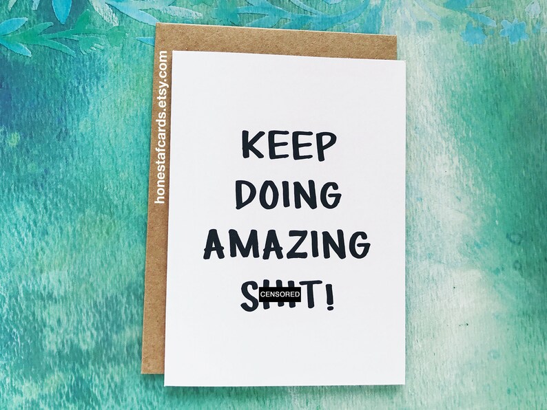 Funny Thank You Card. Funny Graduation Card. Encouragement - Etsy