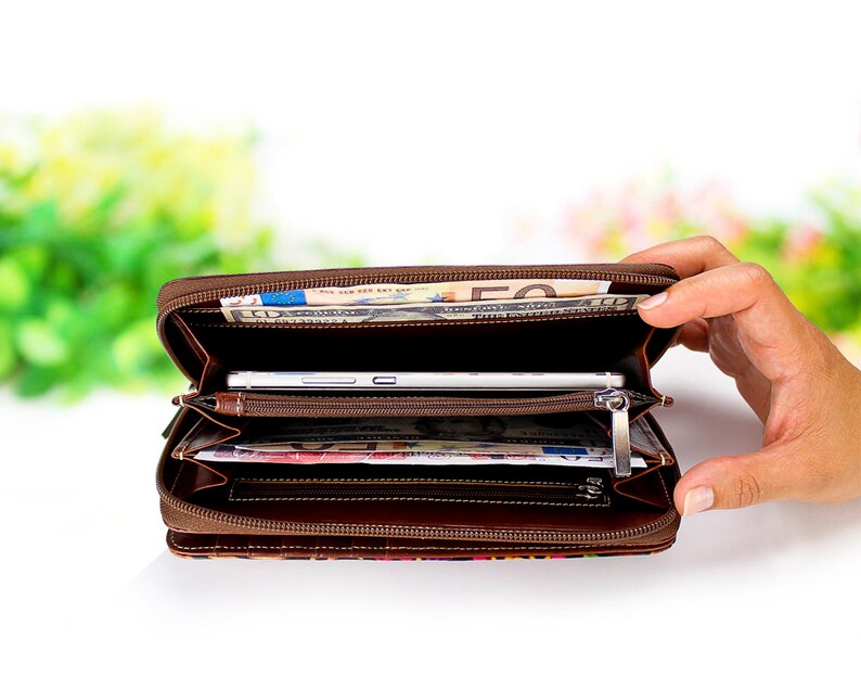 Woman Wallet Leather Handmade Bifold - Etsy