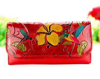 Hand Painted Wallet | Etsy