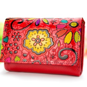 Floral Wallet Ladies Wallet Trifold Wallet Small Wallet - Etsy