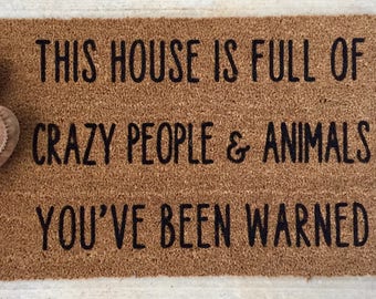Funny door mat / funny doormat / funny door mats / funny door | Etsy