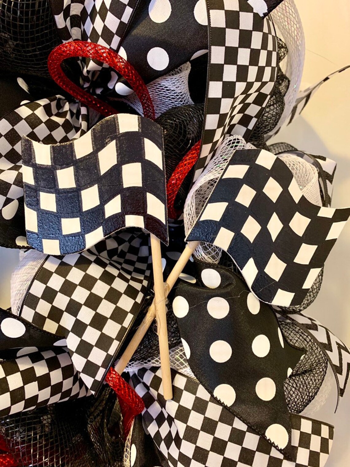 Racing Wreath, Race Car Wreath, Race Wreath, Racing Decor, Race Car ...