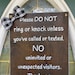 No Visitors Sign, No Visitors, Do Not Disturb Sign, No Uninvited Guests ...