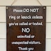 No Visitors Sign, No Visitors, Do Not Disturb Sign, No Uninvited Guests ...
