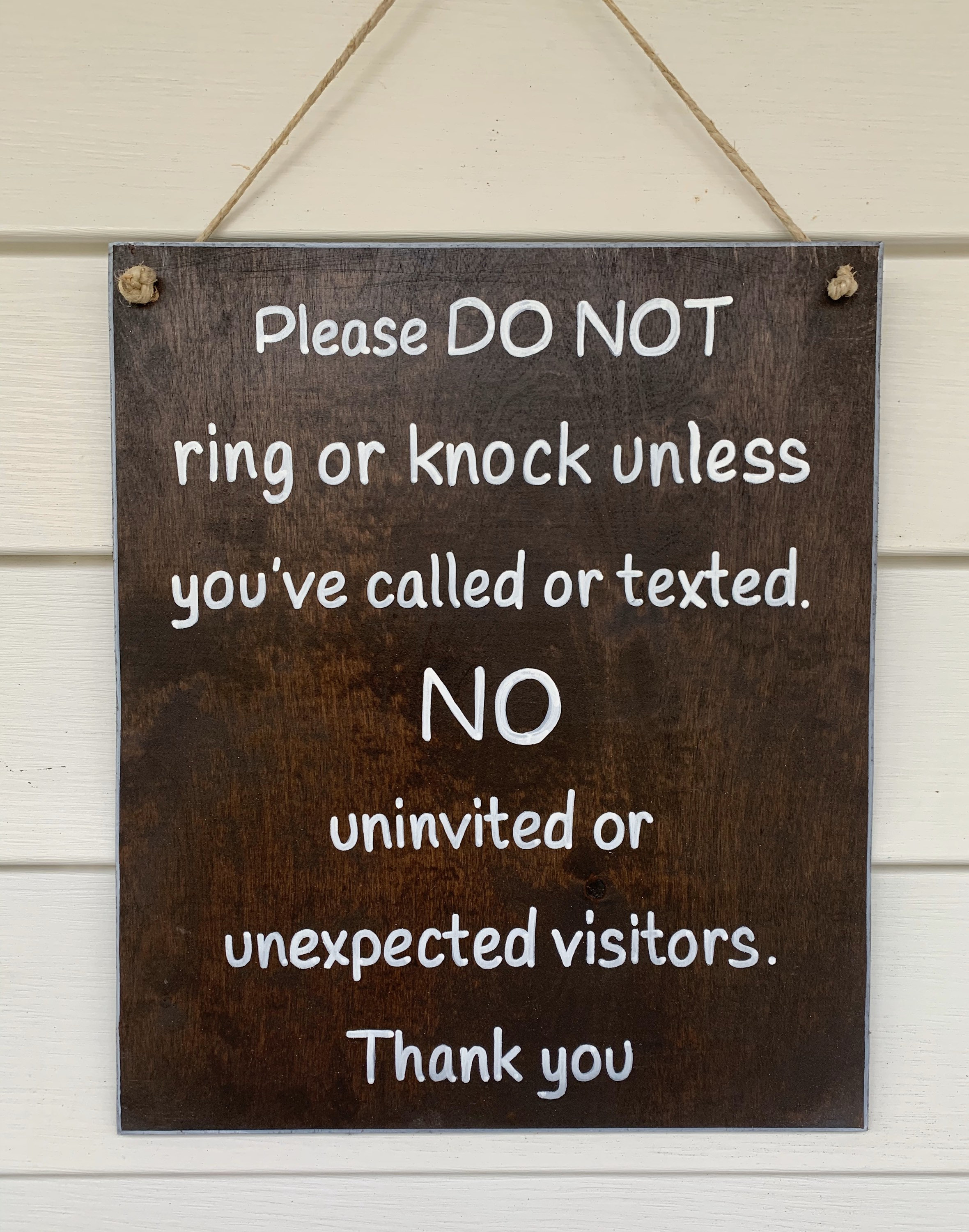 No Visitors Sign, No Visitors, Do Not Disturb Sign, No Uninvited Guests ...