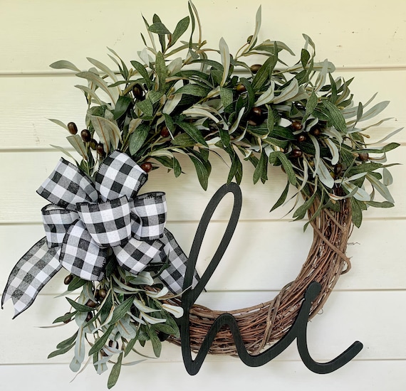 Farmhouse Wreath Farmhouse Decorations Hi Wreath Every Day - Etsy