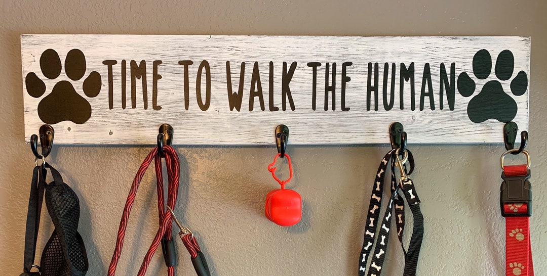 Dog Leash Holder. Dog Leash Sign, Dog Decor, Dog Lover Gift, Dog Lover ...
