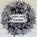 Racing Wreath, Race Car Wreath, Checkered Flag Wreath, Start Your ...