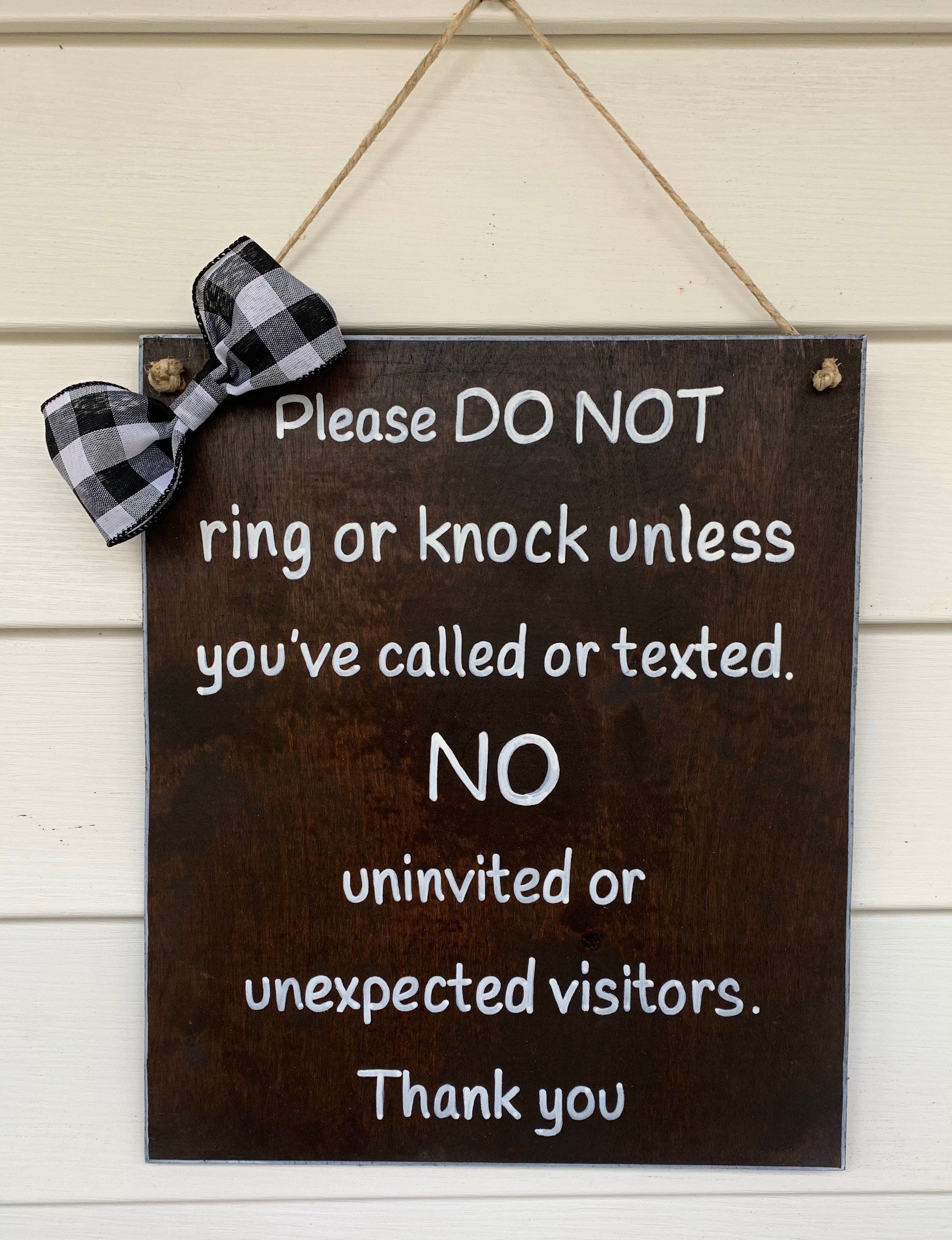 No Visitors Sign, No Visitors, Do Not Disturb Sign, No Uninvited Guests ...