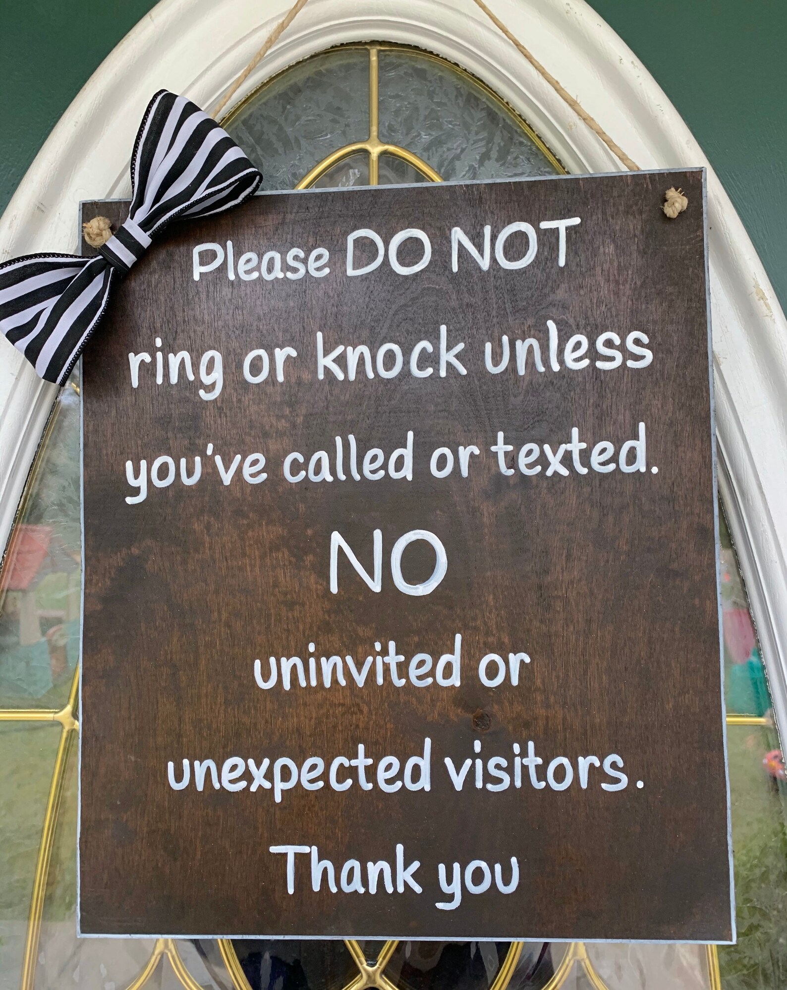 No Visitors Sign, No Visitors, Do Not Disturb Sign, No Uninvited Guests ...