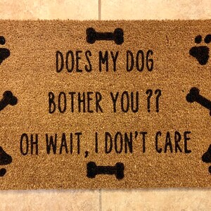 Funny Doormats, Funny Doormat, Dog Lover Doormat, Dog Decor, Dog ...