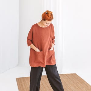 Loose Blouse Sewing Pattern, Wide Fit Tunic, Sewing Pattern for Women ...