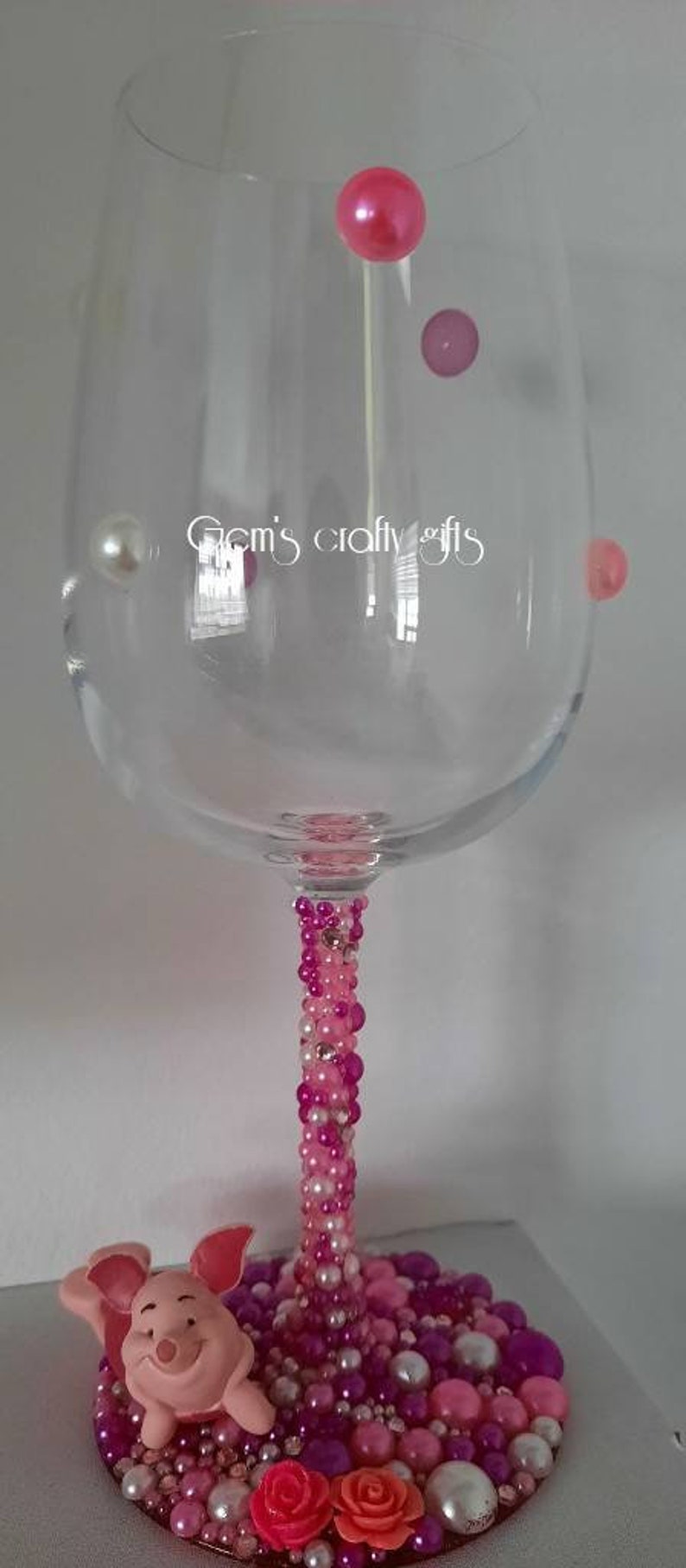 Piglet Wine Glass Character Wine Glass Piglet Gift Winnie | Etsy