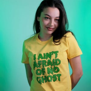 He Slimed Me T-shirt, Aint Afraid of Ghosts Shirt, Ghostbuster Shirt ...