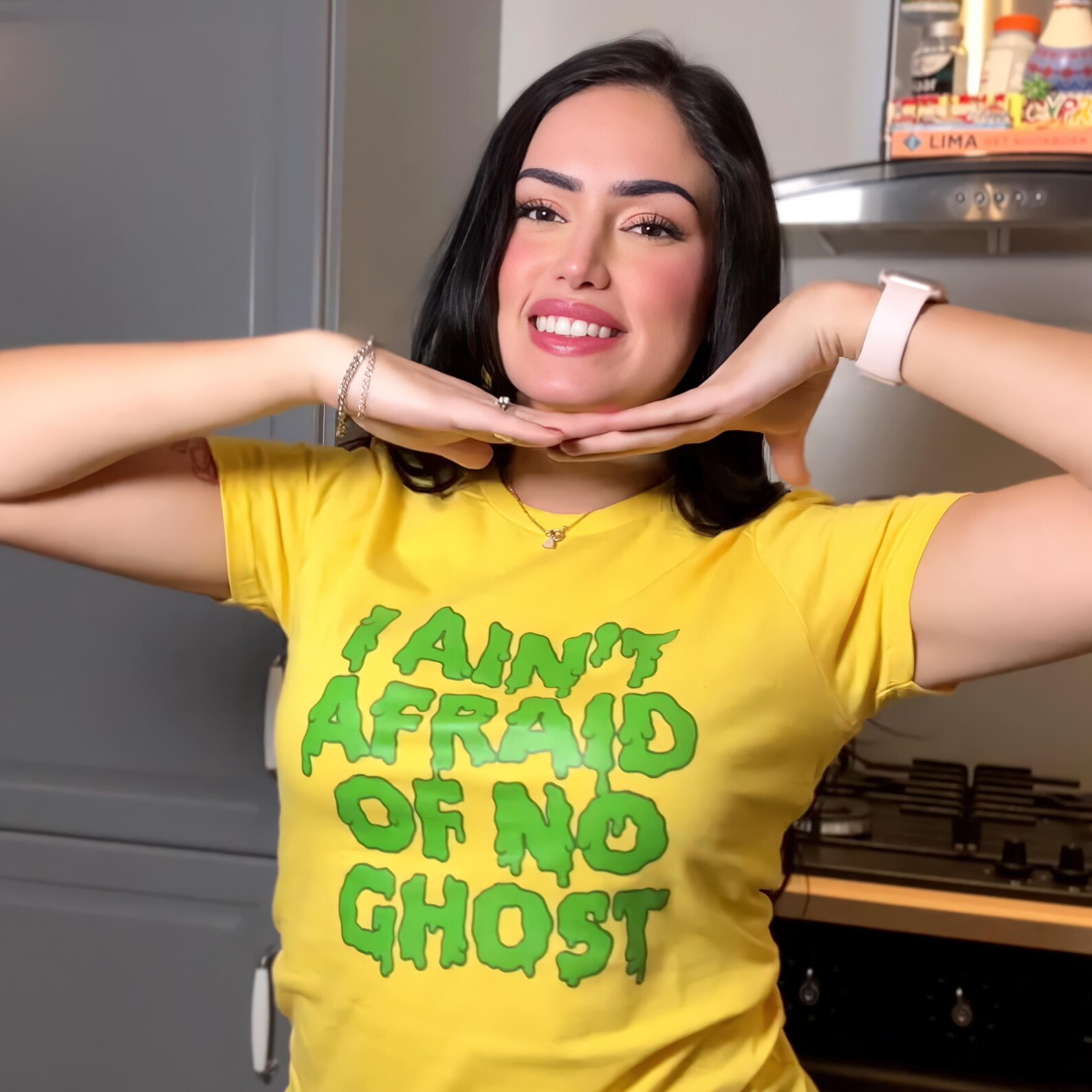 He Slimed Me T-shirt, Aint Afraid of Ghosts Shirt, Ghostbuster Shirt ...