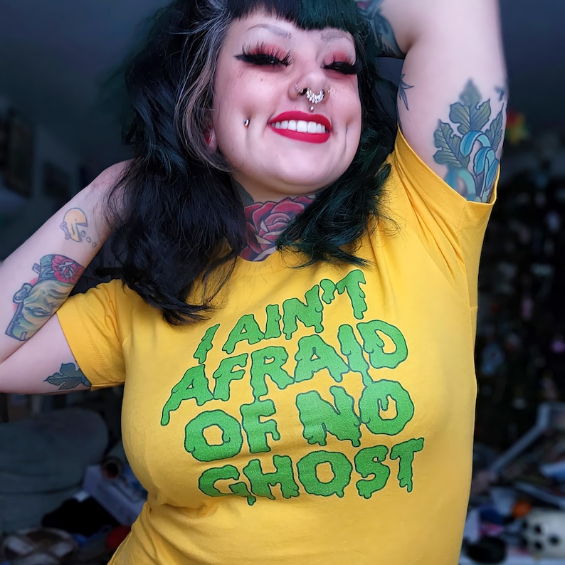 He Slimed Me T-shirt, Aint Afraid of Ghosts Shirt, Ghostbuster Shirt ...