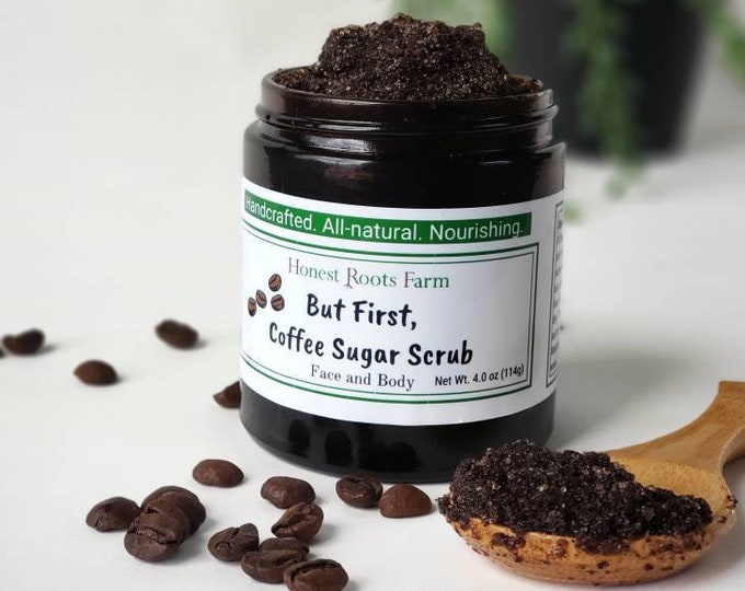 Organic Coffee Scrub / Natural Sugar Scrub / Coffee Body Scrub ...