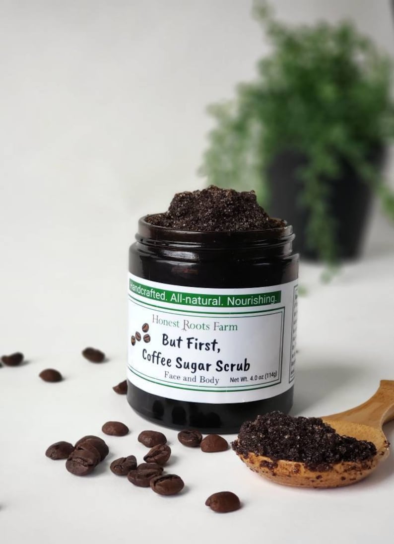 Organic Coffee Scrub Natural Sugar Scrub Coffee Body Scrub Etsy