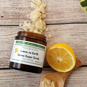 Lemon Sugar Scrub , Body Scrub, Face Scrub, Hand Scrub, Essential Oil ...