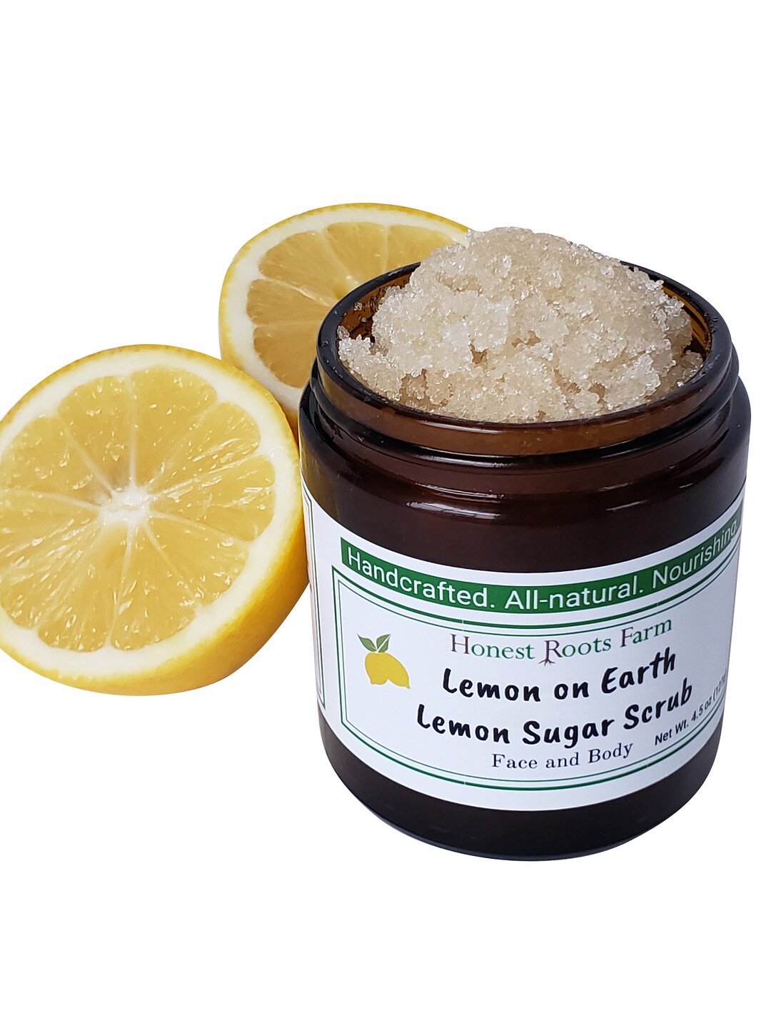 Lemon Sugar Scrub , Body Scrub, Face Scrub, Hand Scrub, Essential Oil ...