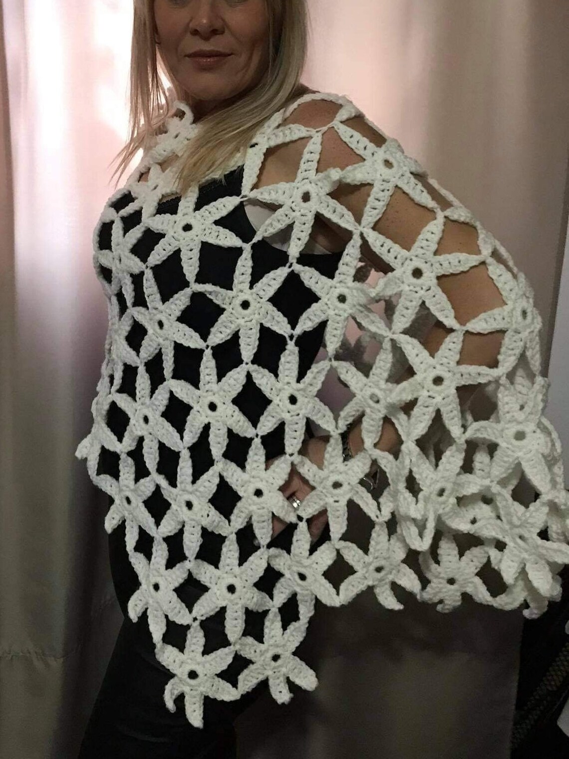 Crochet WEDDING Shawl Cape Pattern Pdf - BRIDAL Winter WRAP - Shoulder ...