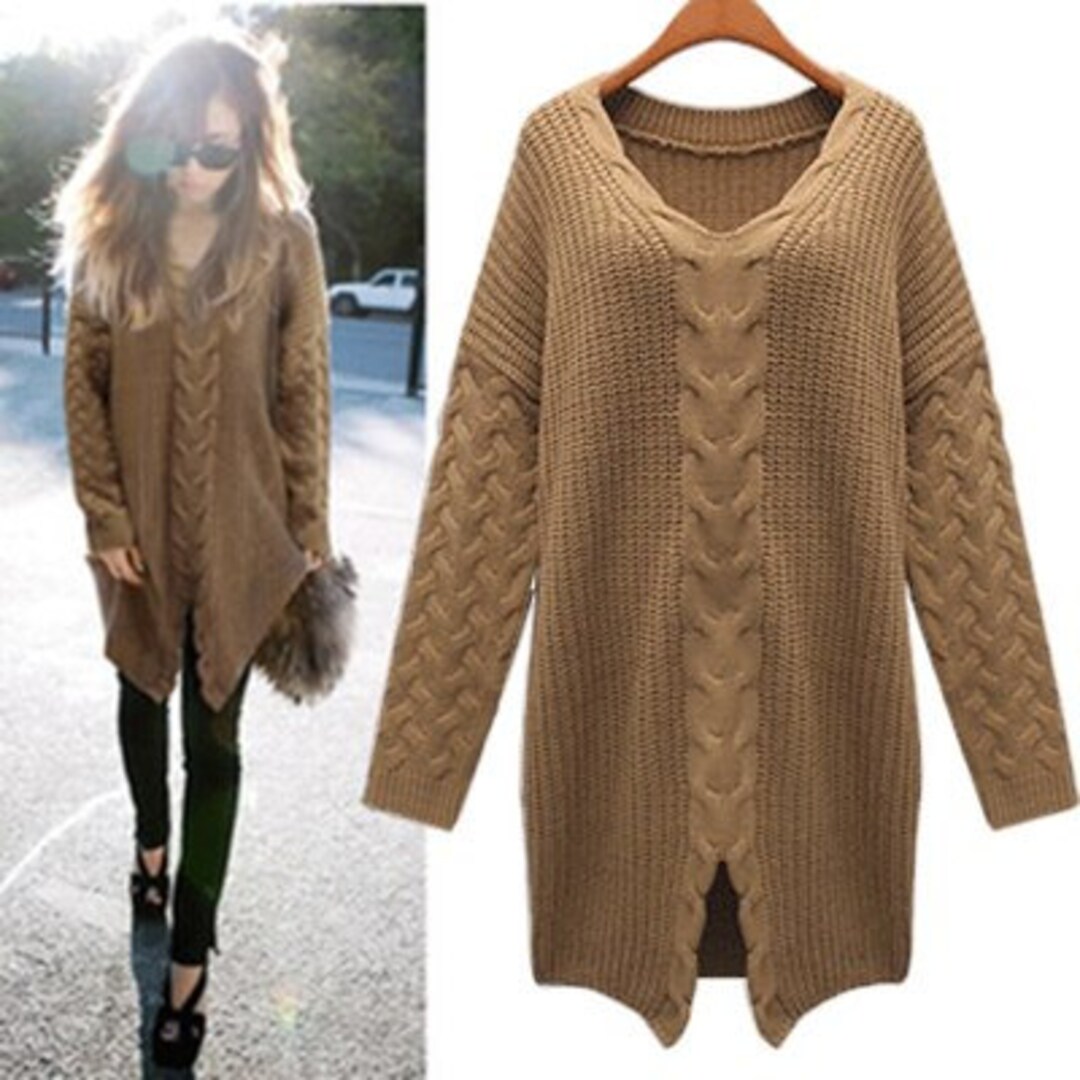Cozy Oversized Knit Sweater Pattern - Women’s Chunky Cable Knit ...