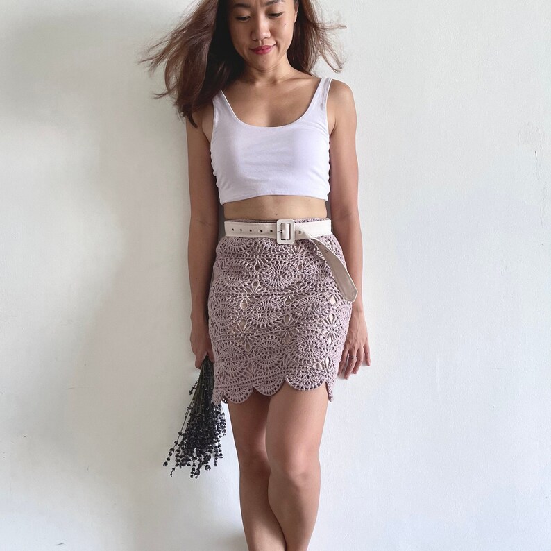 Easy Crochet Summer MINI Lace SKIRT PATTERN Pdf 70s Beach - Etsy