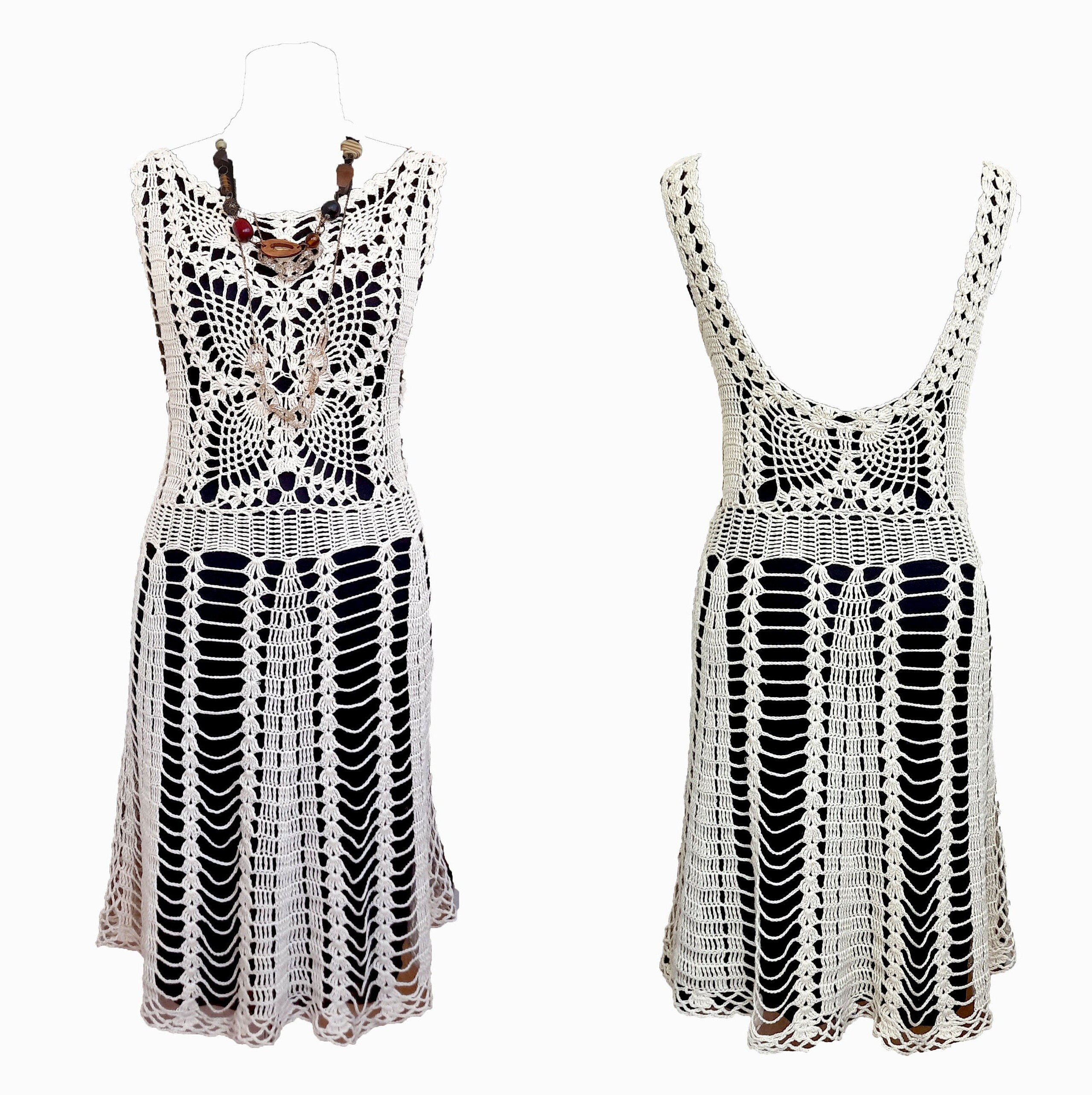 Open Back CROCHET Mini Dress PATTERN Pdf for Women FESTIVAL - Etsy