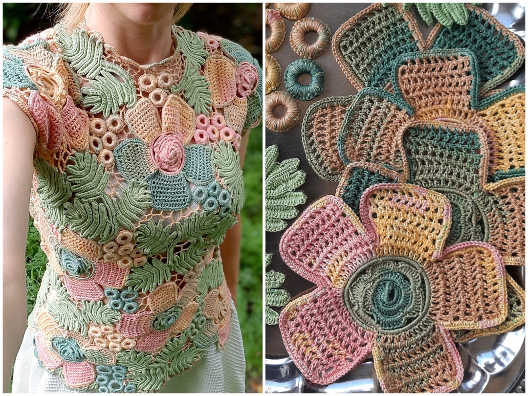 TUTORIAL Forget Me Not Crochet FLOWER Pattern GIFT for Mom Applique ...