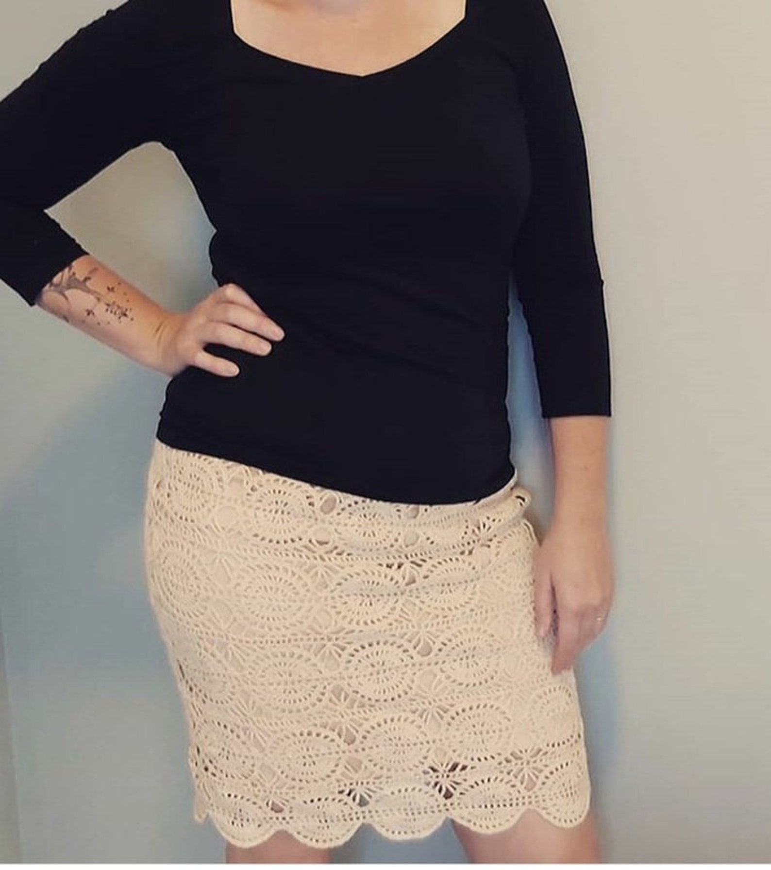 Easy Crochet Summer MINI Lace SKIRT PATTERN Pdf - 70s Beach Sexy Skirt ...