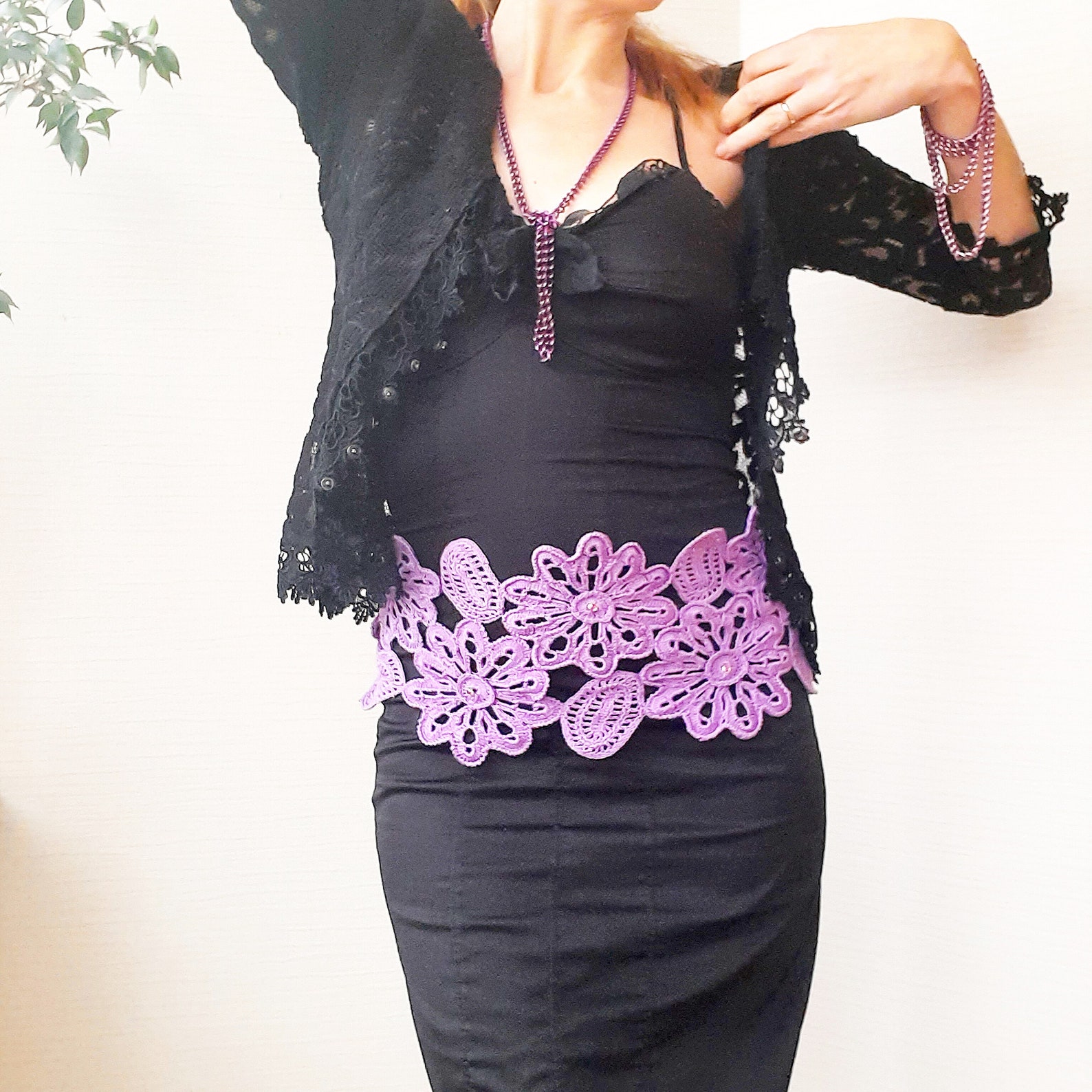 TUTORIAL Crochet Wide CORSET Belt Pattern Lace UNDERBUST - Etsy