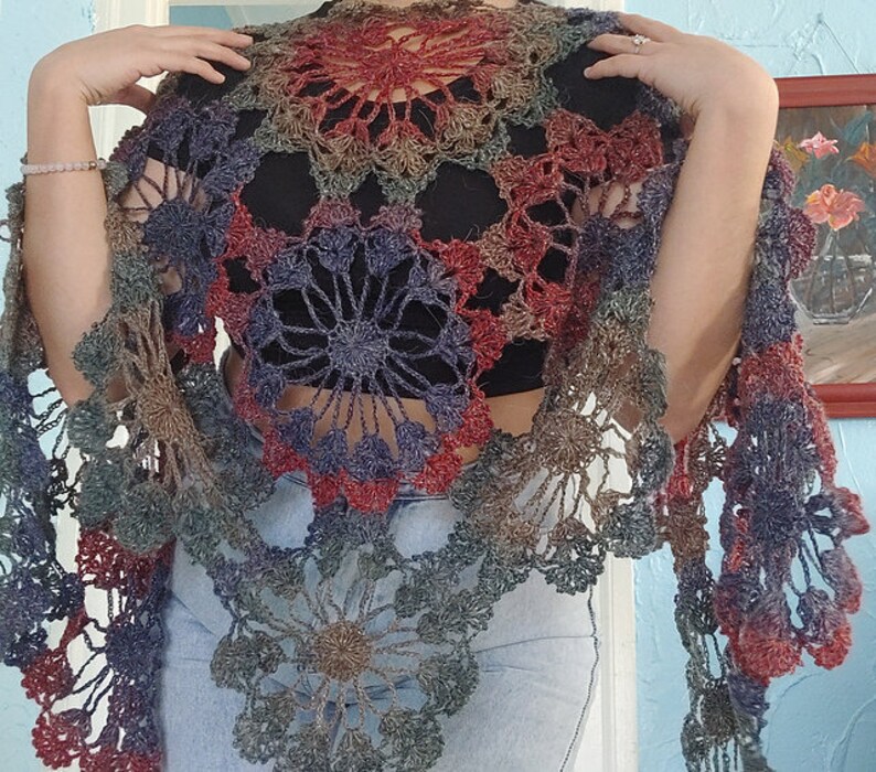 TUTORIAL Easy Crochet Lace SHAWL Pattern Pdf Fall Wool CAPE - Etsy