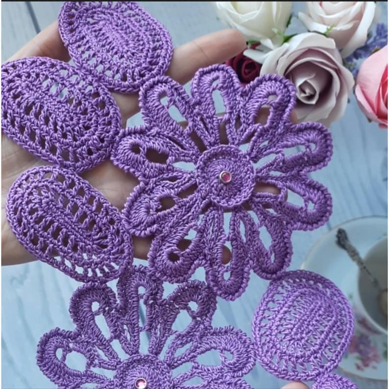 TUTORIAL Crochet TABLE Runner CENTERPIECE Pattern Gift for - Etsy