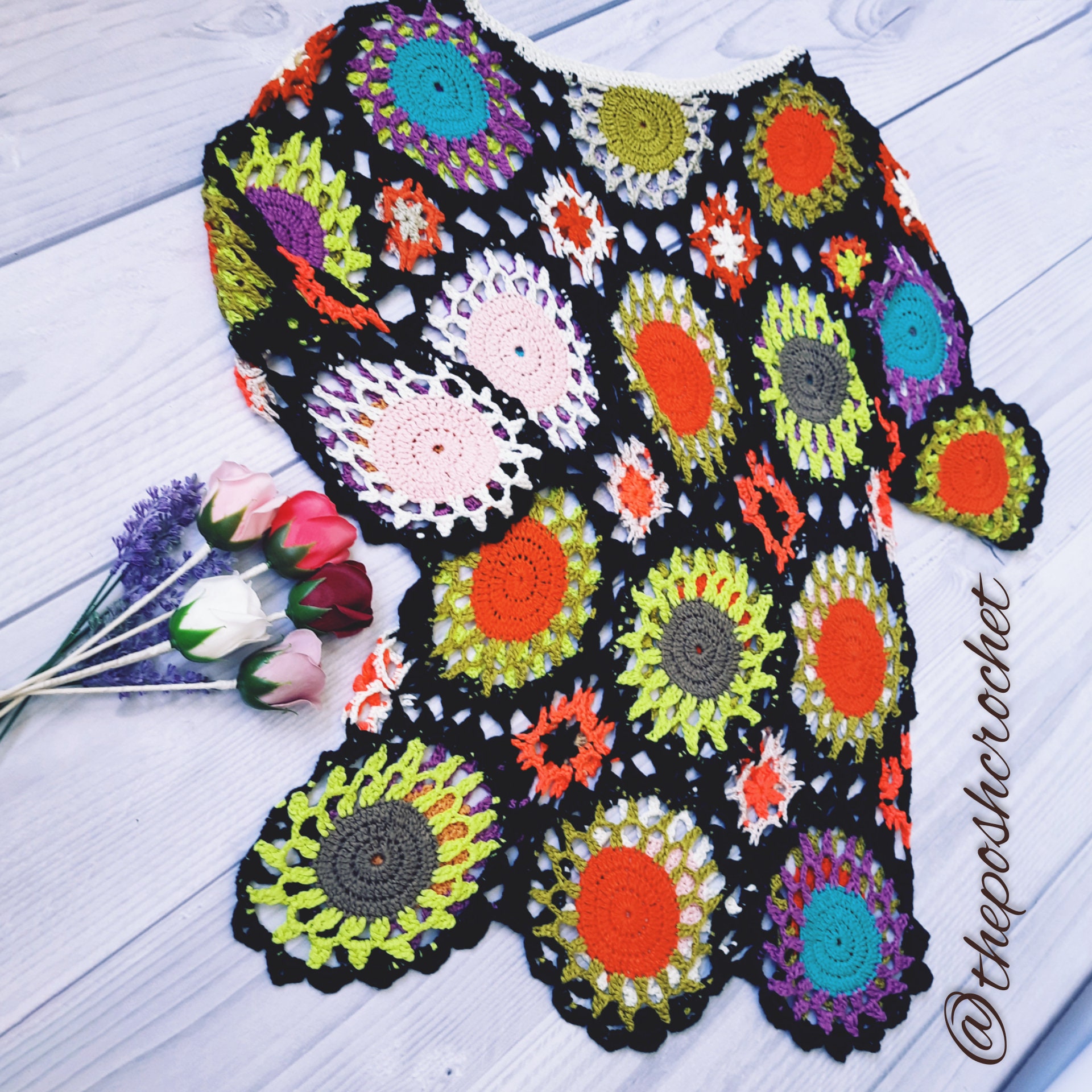 Easy Crochet FESTIVAL Beach DRESS Pattern Pdf BOHO Cover up - Etsy