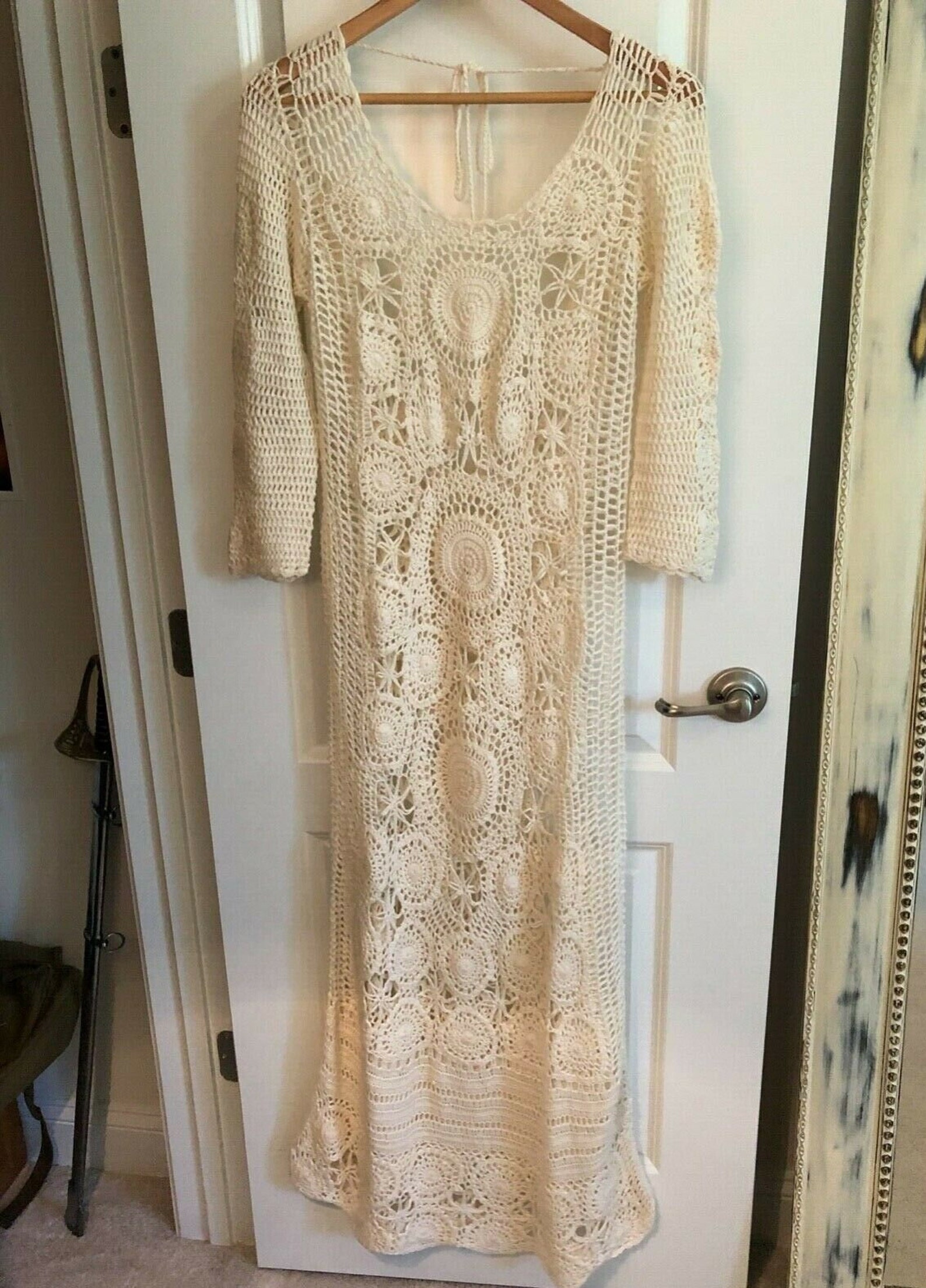 CROCHET Open Back MAXI Dress PATTERN Pdf for Women Boho - Etsy