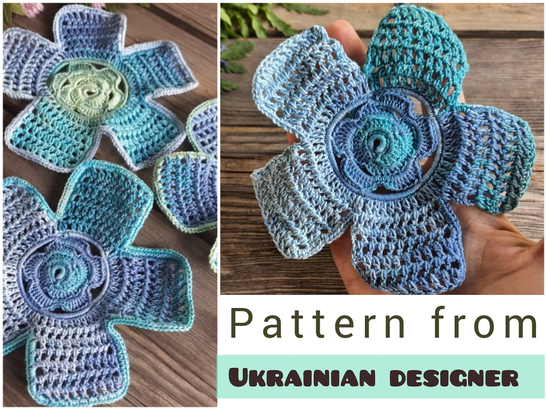 TUTORIAL Forget Me Not Crochet FLOWER Pattern GIFT for Mom - Etsy