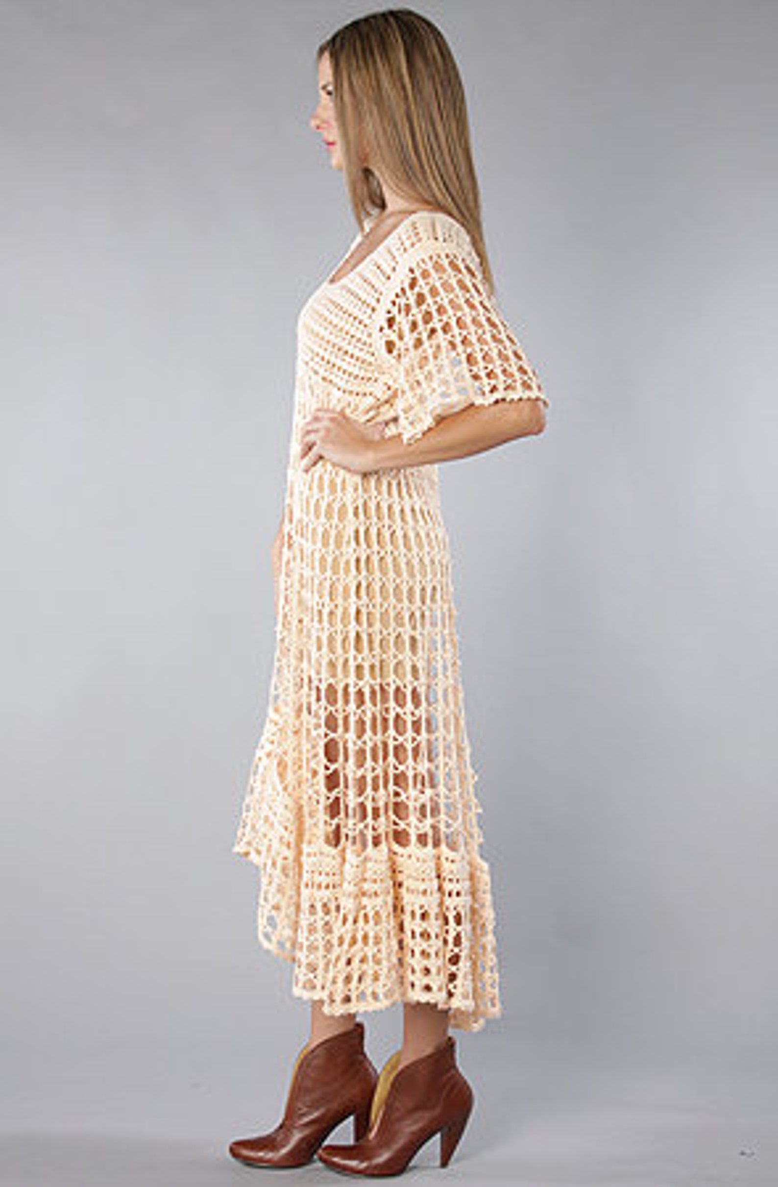 Crochet Maxi BOHO OVERSIZED DRESS Pattern Pdf for Women - Etsy