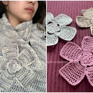 TUTORIAL Forget Me Not Crochet FLOWER Pattern - GIFT for Mom Applique ...