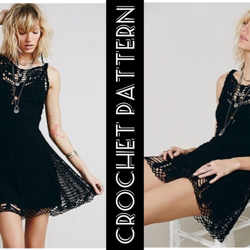 CROCHET Open Back MAXI Dress PATTERN Pdf for Women Boho - Etsy