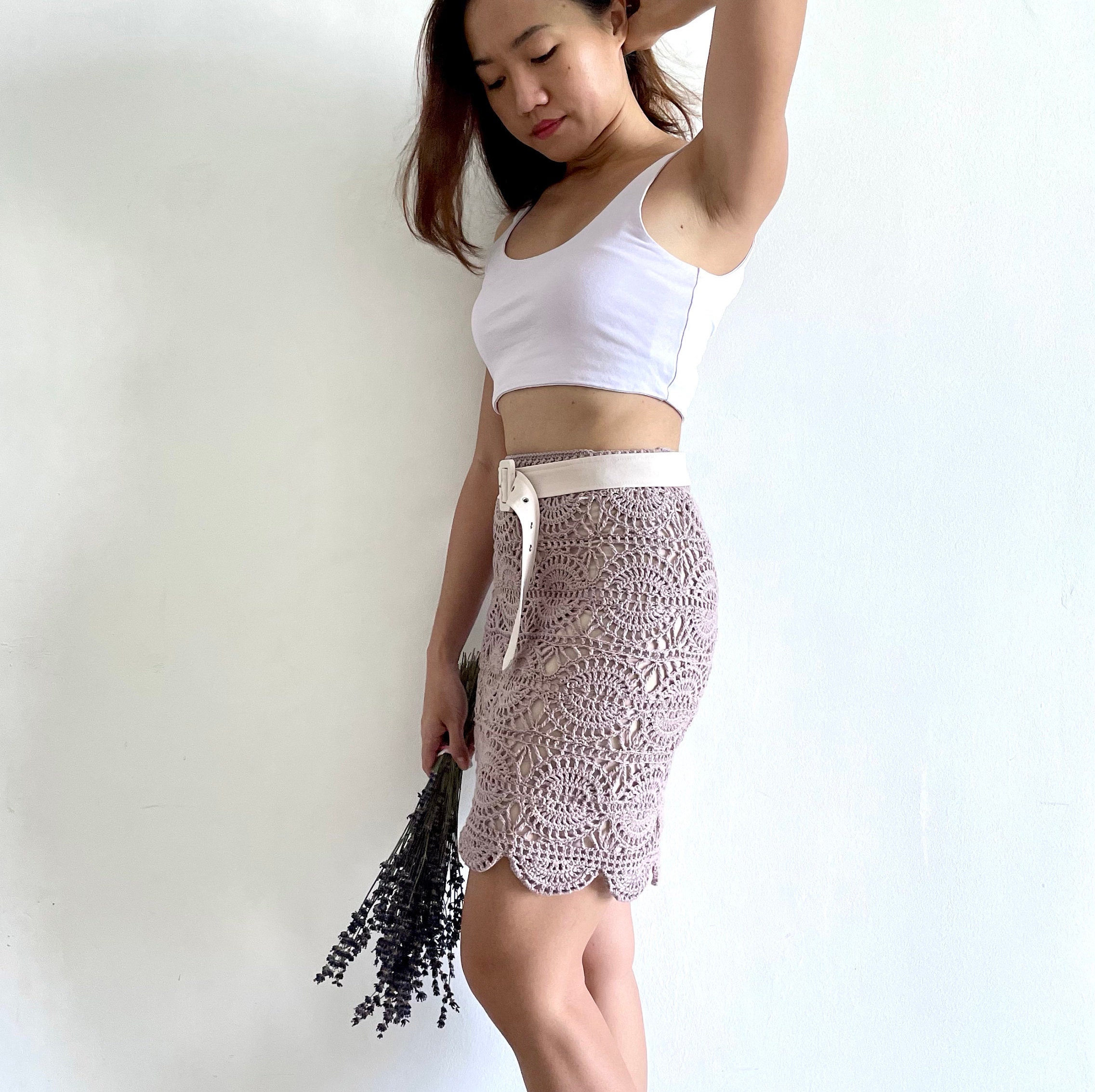 Easy Crochet Summer MINI Lace SKIRT PATTERN Pdf 70s Beach - Etsy