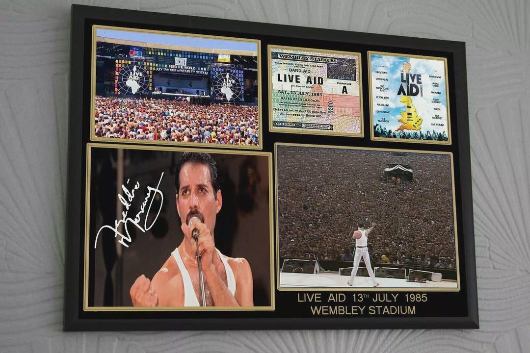 Freddie Mercury Live Aid Signed TRIBUTE GIFT - Etsy