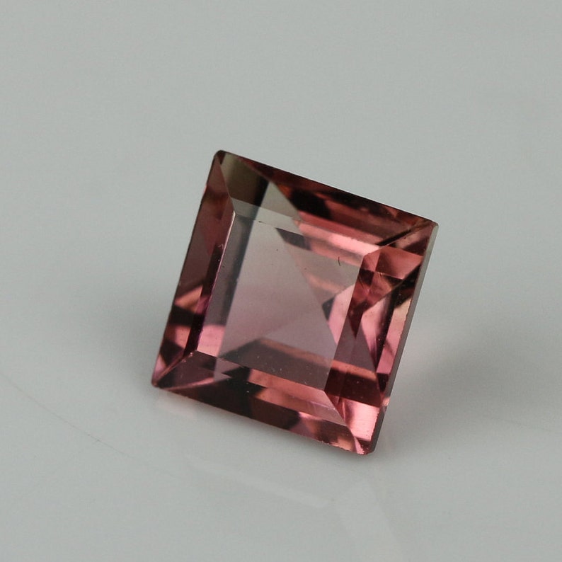 Rose Pink Tourmaline Square Cut Tourmaline Loose - Etsy Singapore