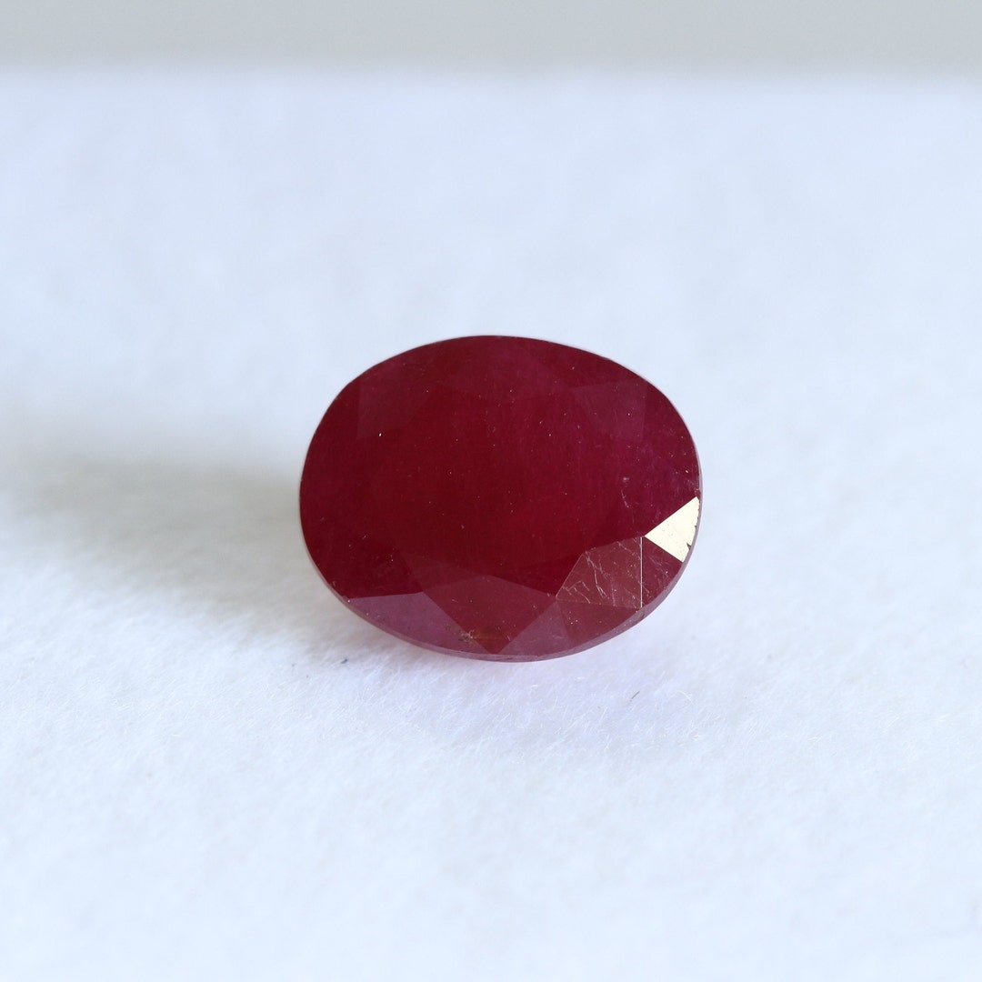 Natural Oval Shape Ruby Gemstone ,red Oval Ruby Ring ,loose Oval Shape ...