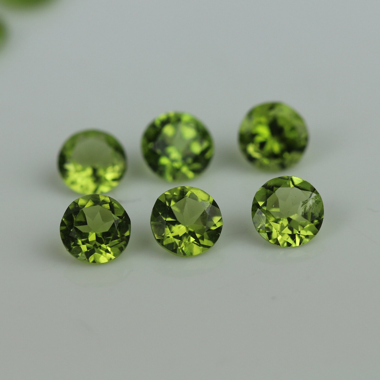 Natural 5 mm peridot round loose peridot rounds | Etsy