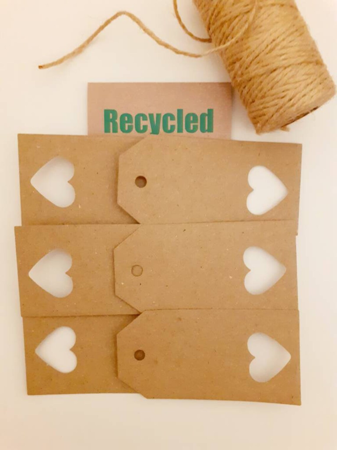 Heart Gift Tag Brown Card Gift Tag Wedding Tags Cut Out - Etsy