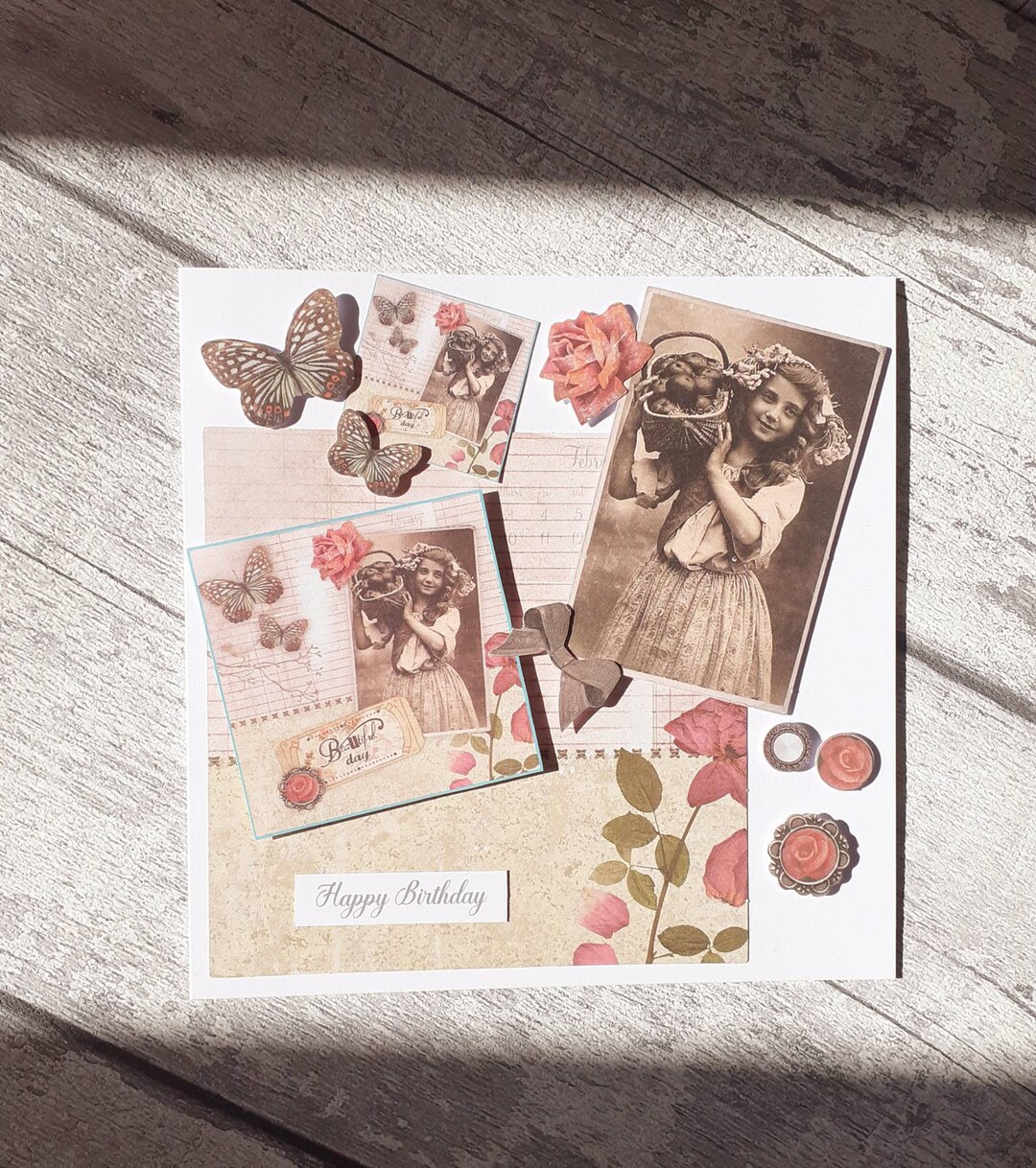 Vintage Birthday Card February Birthday Card - Etsy