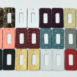 Rectangle Shape Embossed Leather Rectangle Cut Outs With - Etsy