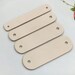 Blank Leather Rectangle With Rounded Edges, 6 Sizes, Leather Tag Name ...