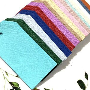 Luggage Tag, Blank Leather Tag With Hole, 3 Sizes, Mixed Textured ...