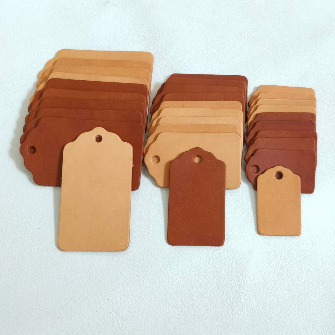 Leather Tag Blank, Leather Luggage Tag, Blank Leather Tag With Hole, 3 ...